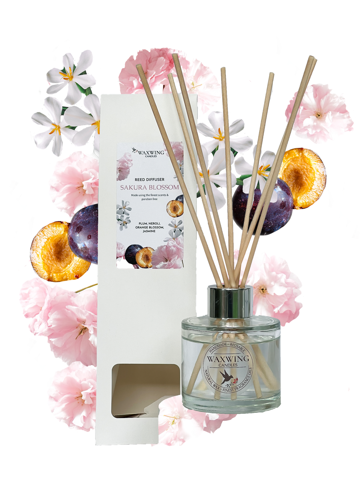 Sakura Blossom Reed Diffuser – Waxwing Candles